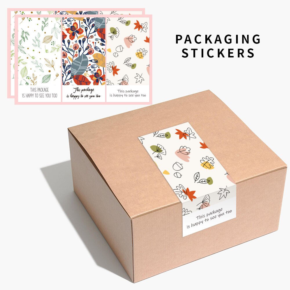 Thank You Stickers This Package Is Happy To See You Too Stickers Seal ...