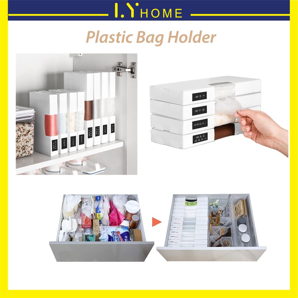 Plastic Bag Holder Trash Bag Dispenser Plastic Organizer Plastic ...