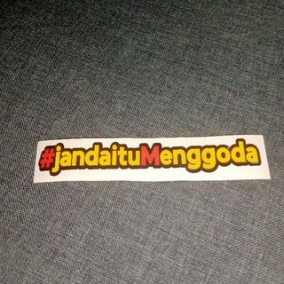 [PRE CUT] REFLECT STICKER JANDA ITU MENGGODA STICKER | Shopee Malaysia