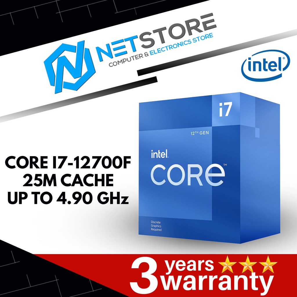 INTEL CORE I7-12700F 25M CACHE UP TO 4.90 GHz PROCESSOR - BX8071512700F | Shopee Malaysia