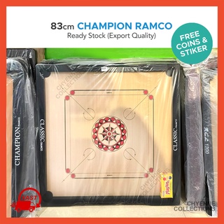 83cm RAMCO Classic Carrom Board Set FREE Carrom Men • Solid Wood Papan ...