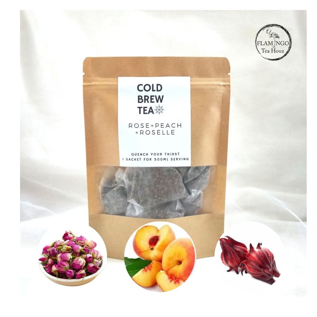 [Cold Brew Tea] Rose, Peach & Roselle- 10 sachets | Shopee Malaysia