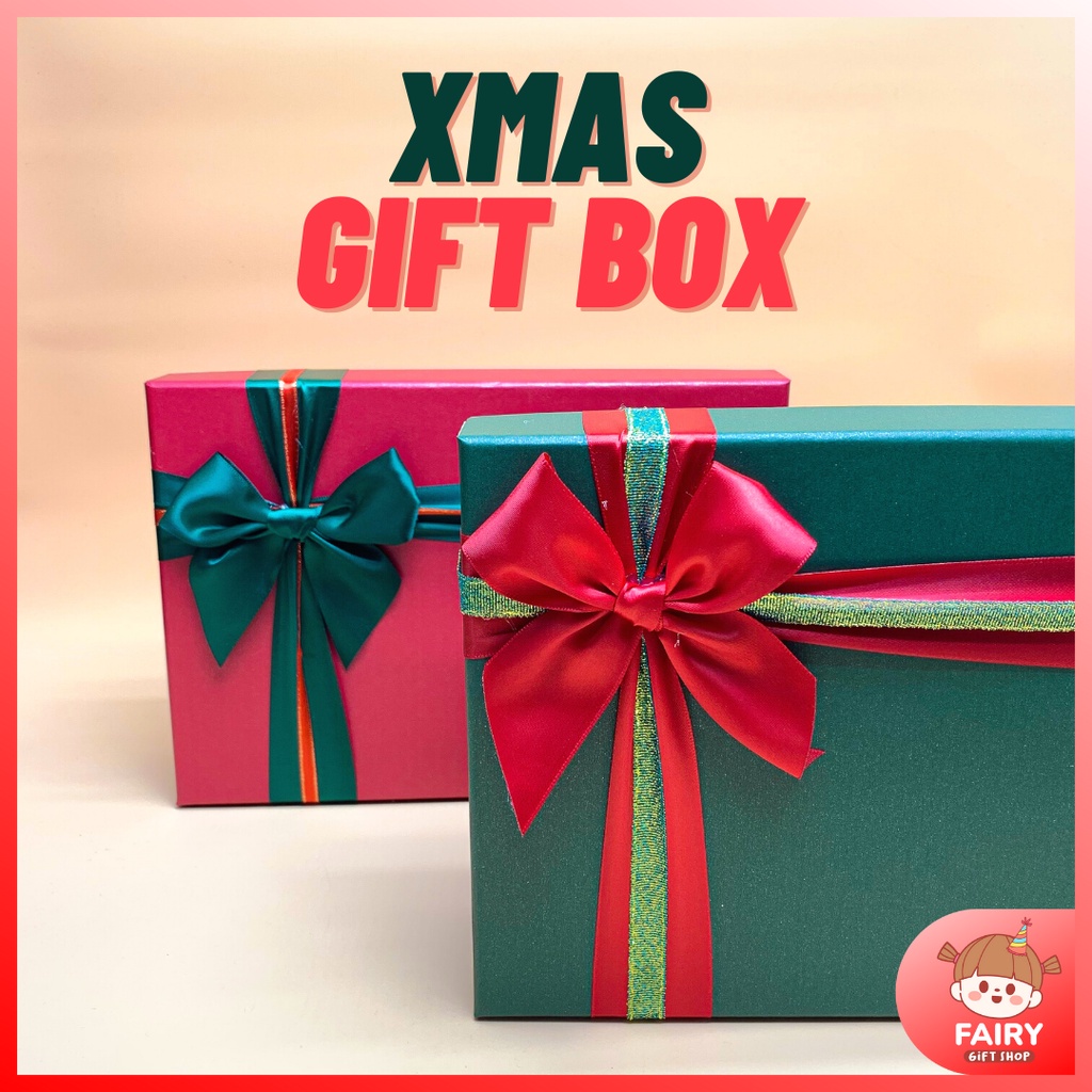 [READY STOCK] Premium Gift Box with Ribbon for Birthday Christmas ...