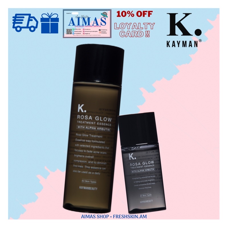 [ KAYMAN ] ROSA GLOW TREATMENT ESSENCE | Shopee Malaysia