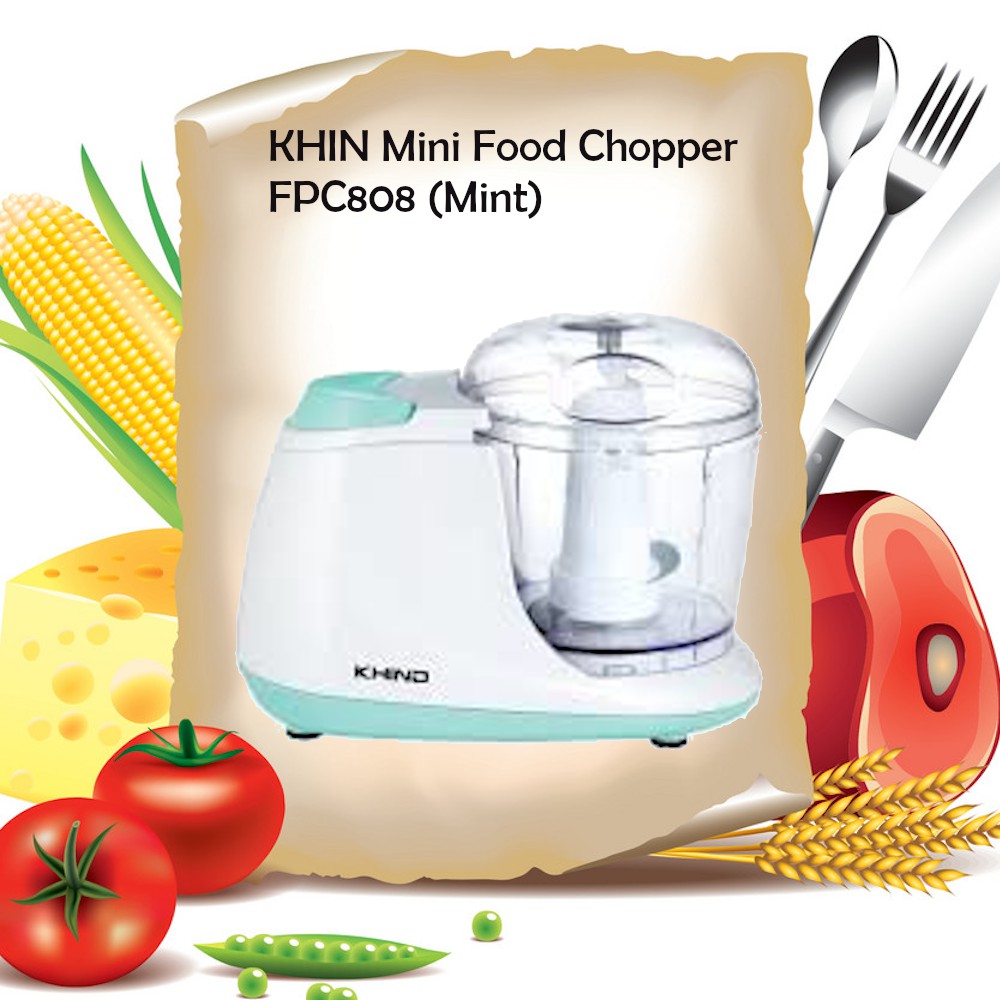 Khind Mini Food Chopper FPC808 (Mint) | Shopee Malaysia