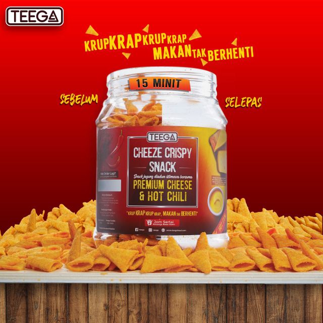 TEEGA CHEEZE CRISPY SNACK | Shopee Malaysia