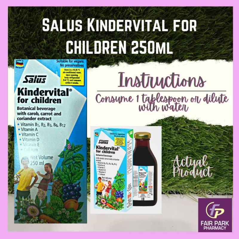 FPpharmacy Salus Kindervital for Children 250ml (EXP: 2/2024) | Shopee ...