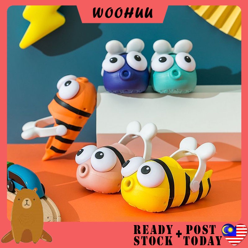 READY STOCK WOOHUU EVA Cartoon Budak Selipar Bee Slippers Boy Girl ...