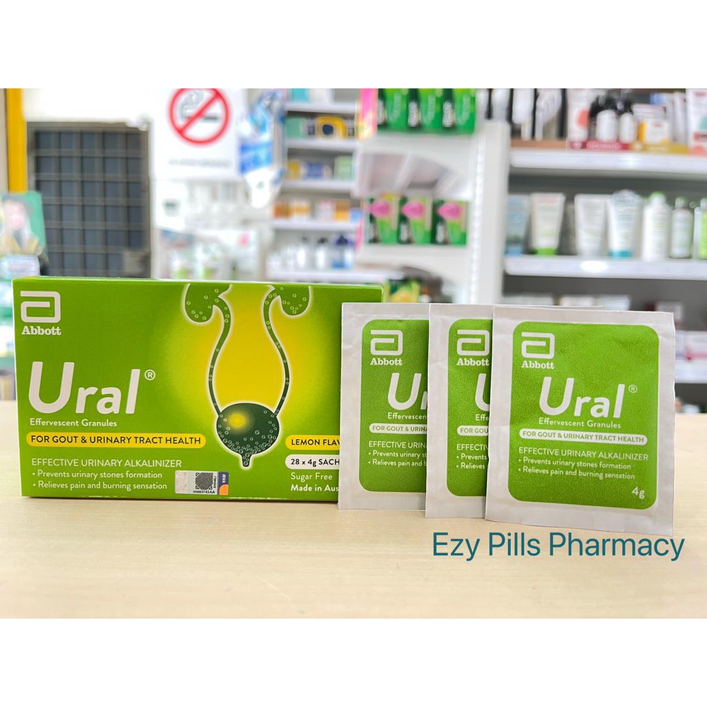 URAL Effervescent Granules 28'S (For Gout & Urinary Health) | Shopee ...