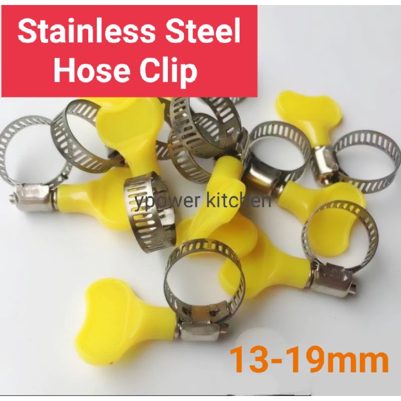 Stainless steel hose clip with plastic handle (13-19mm) | Shopee Malaysia