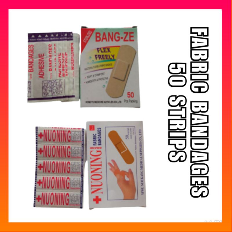 RAFFLESIA Plaster Luka Kain Fabric Bandages | 50 Strips Per Box ...