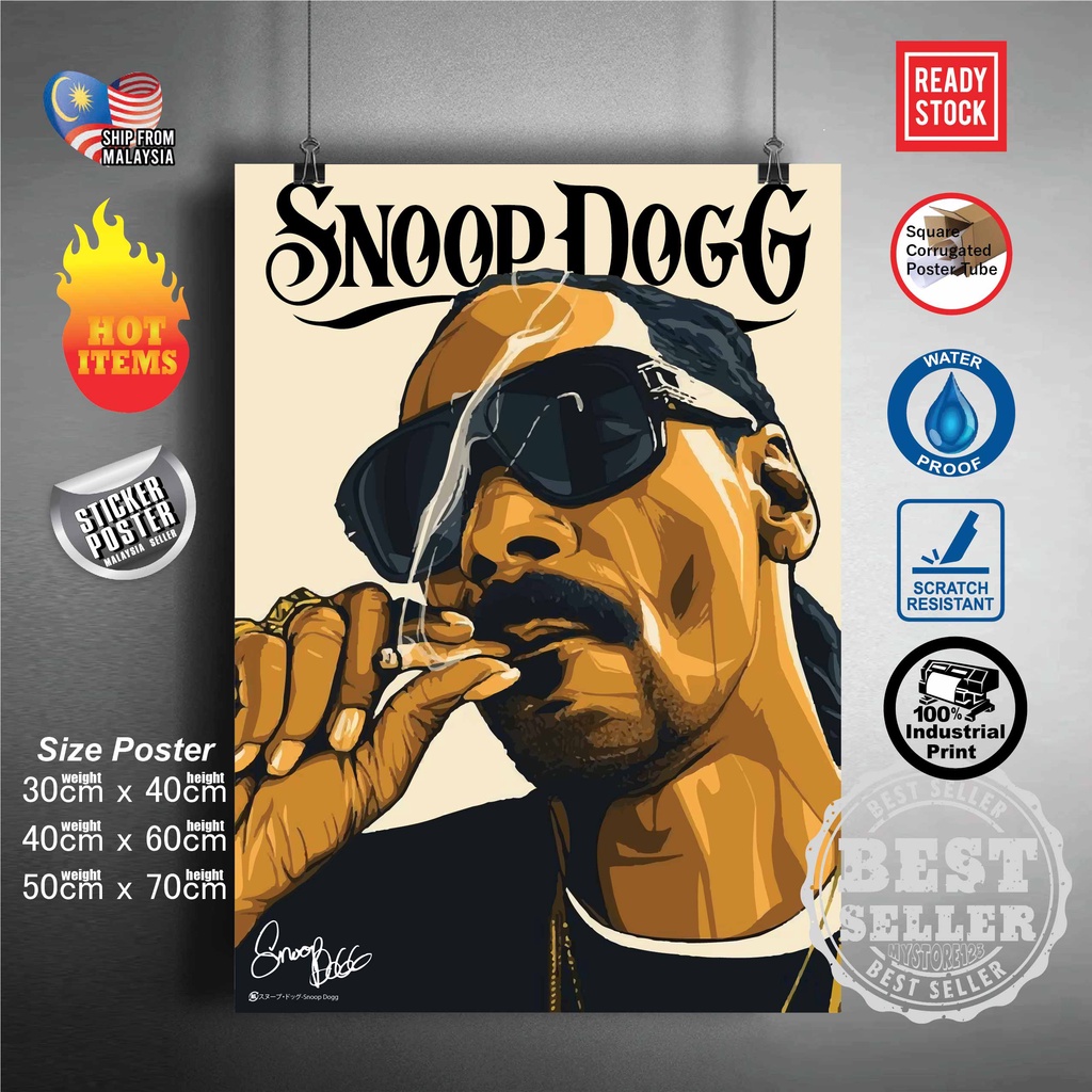 [Ready Stock] Snoop Dogg | Snoop Lion | Artist | Rapper | Art poster ...