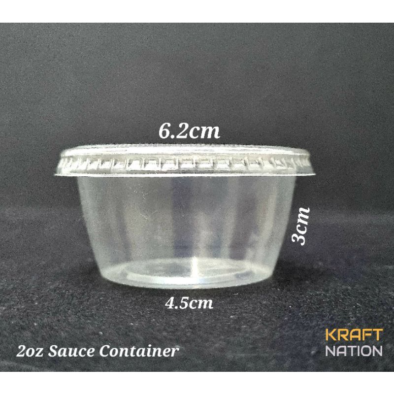 [Wholesale] 2oz/50ml PETE Sauce Container / Plastic Round container ...