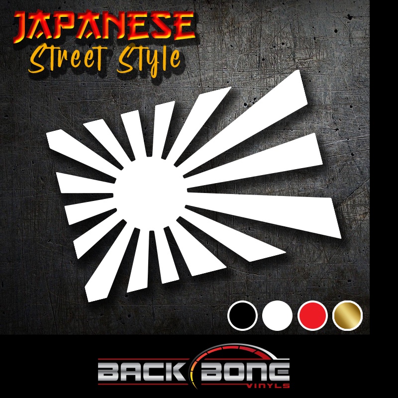 [READY STOCK ] Rising Sun Japan Logo Car Sticker Japanese Street Style ...