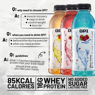 Original OPI Protein Drink Water Whey Isolate 100% Halal 500ml | Shopee ...