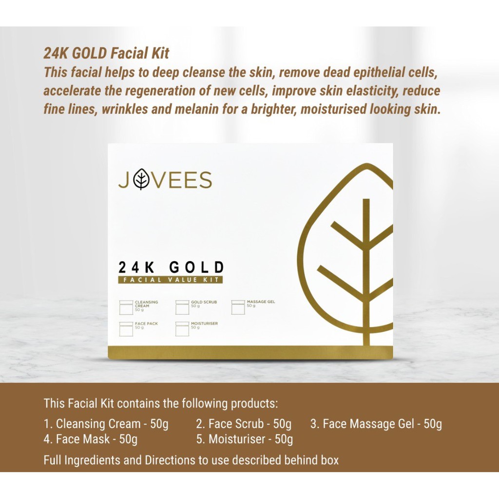 JOVEES 24K GOLD FACIAL VALUE KIT | Shopee Malaysia