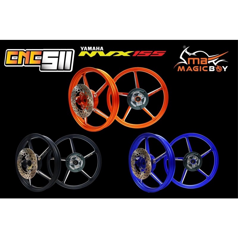 SPORT RIM MAGICBOY NVX 17 PNP SIAP COMPLETES BEARING Plug&Play 1.6/1.85 ...