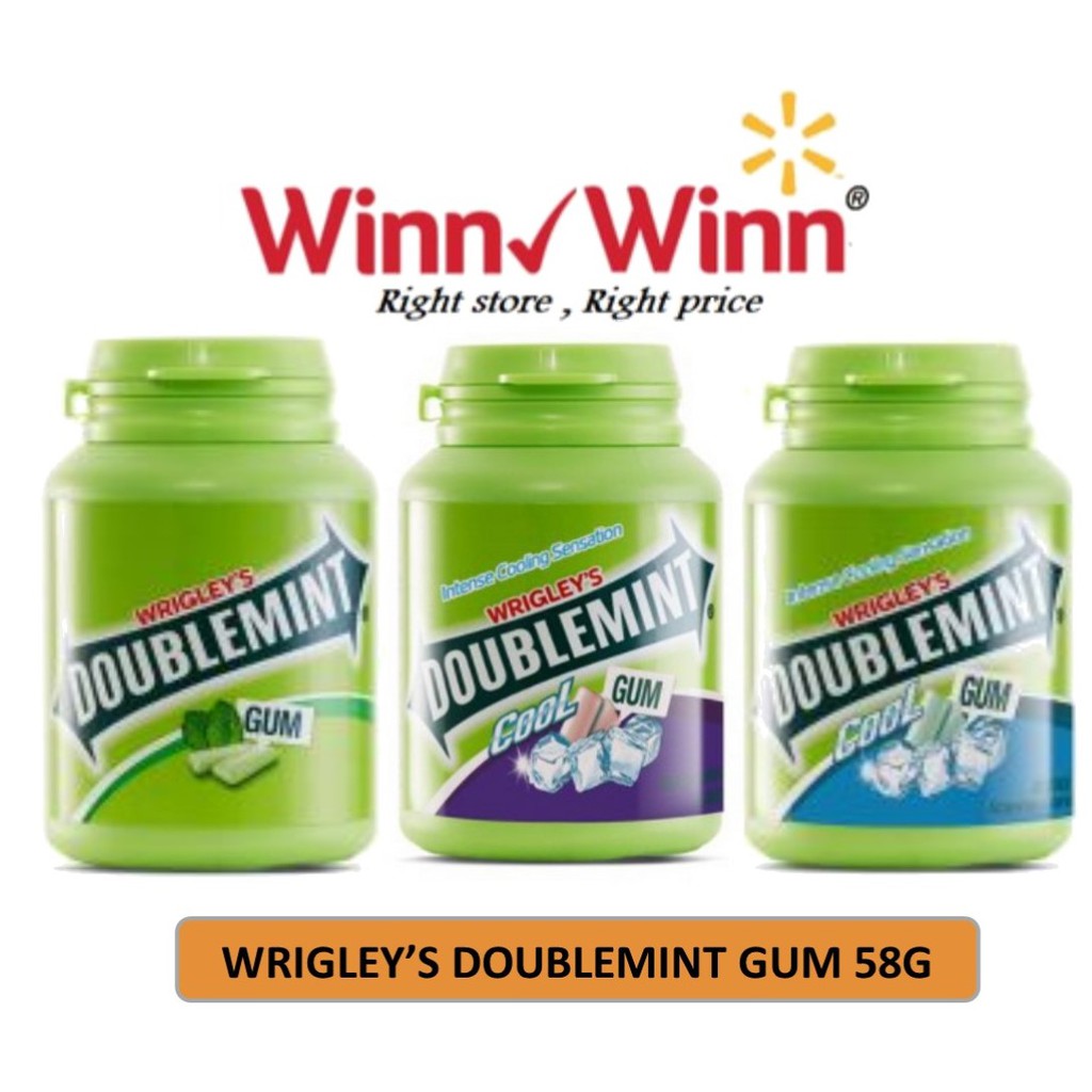 WRIGLEY'S DOUBLEMINT GUM - 58g (Assorted) | Shopee Malaysia