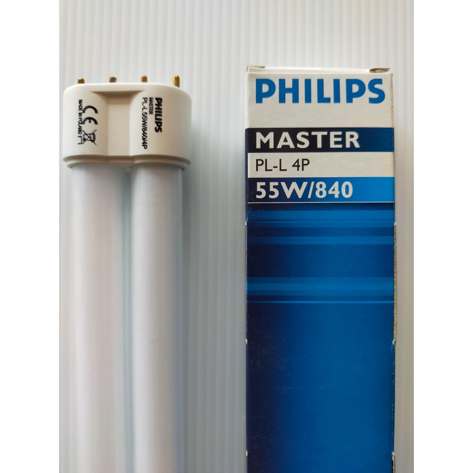 Philips Master PL-L 55W/840 2G11 4pin Cool White 4000K Compact Fluorescent Tube (Poland ...