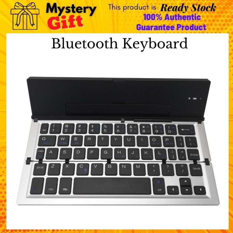 [Ready Stock] Folding Portable Fashionable Bluetooth Keyboard | Shopee ...