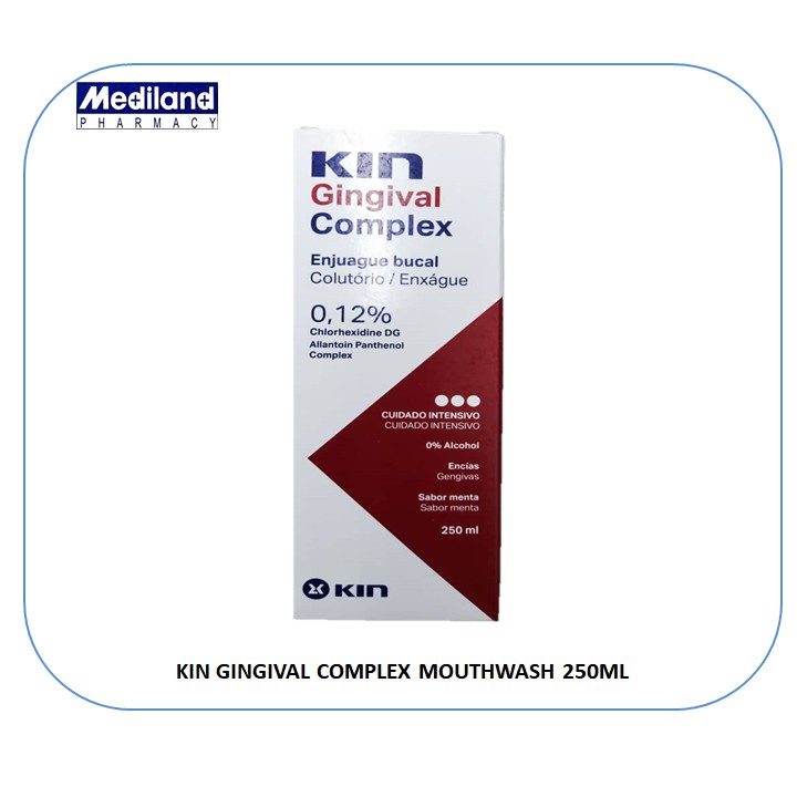 KIN GINGIVAL COMPLEX MOUTHWASH 250ml (GARGLE/ORAL HYGIENE) | Shopee ...