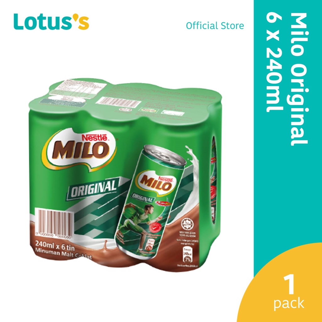 Nestle Milo Original 6 x 240ml | Shopee Malaysia
