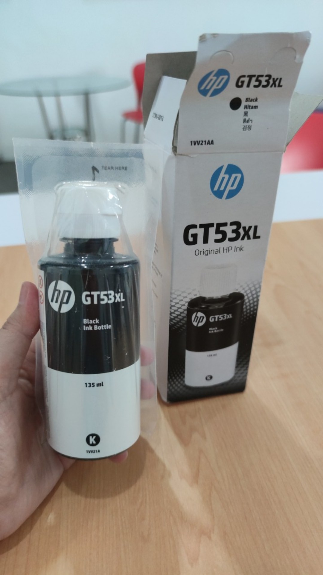 HP GT51XL Instead HP GT53XL (1VV21AA) 135-ml Black Original Ink Bottle ...