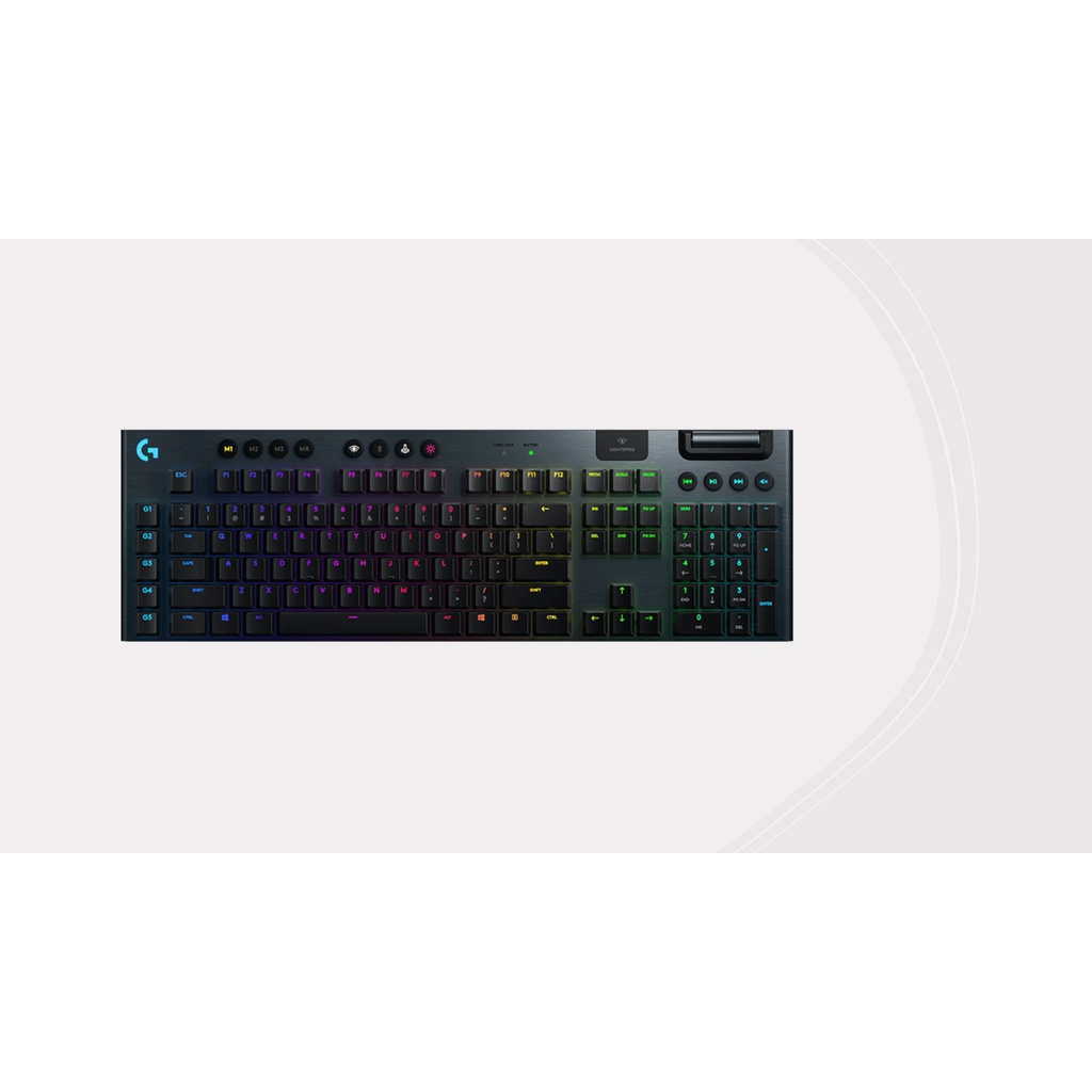 Logitech G913 Lightspeed Ultrathin Wireless RGB Mechanical Gaming ...