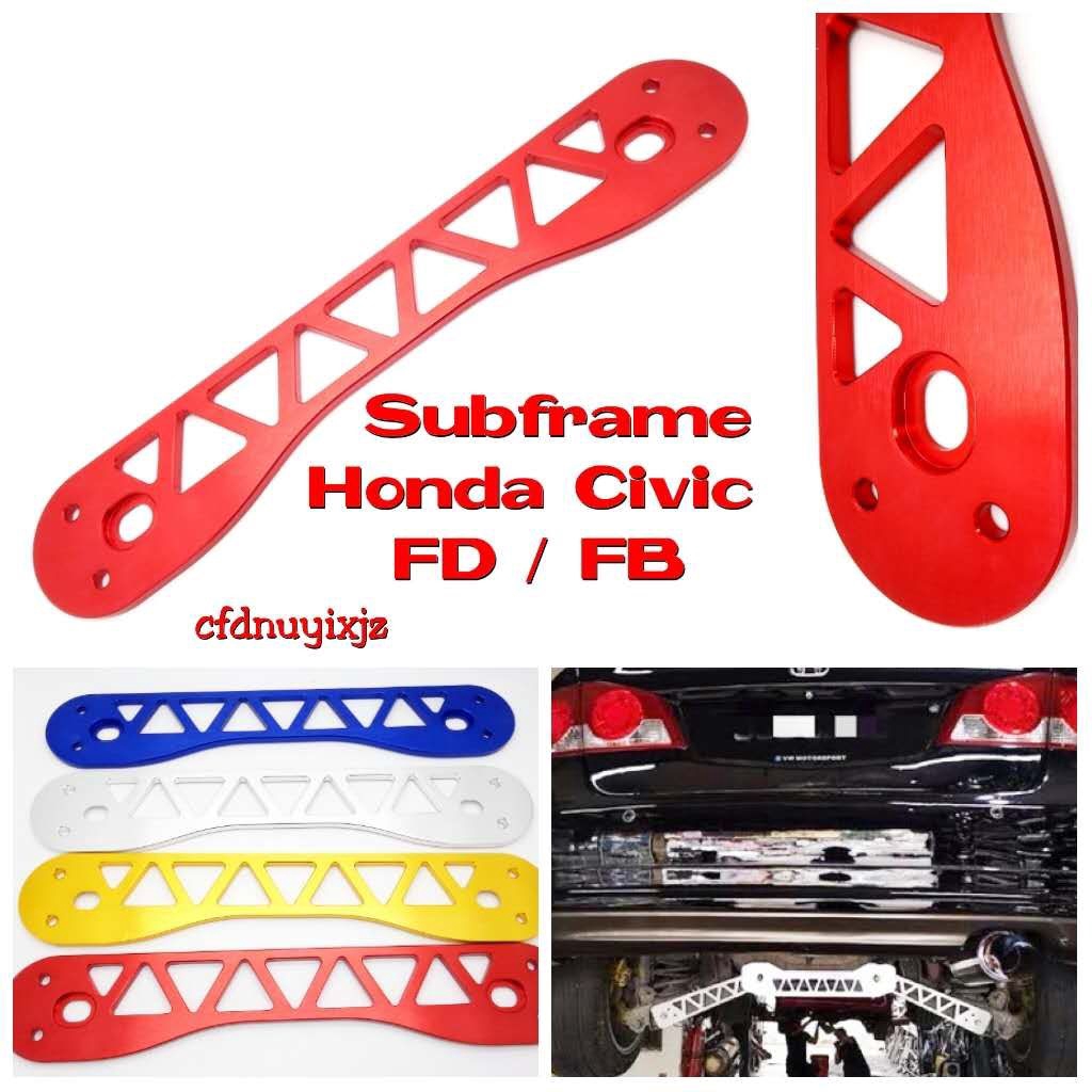 Honda civic fd fb 1.8 2.0 rear subframe dummy asr beaks bar set red ...