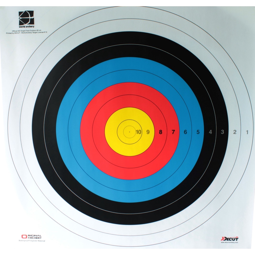 DECUT TARGET (122CM & 80CM) WA OUTDOOR WATERPROOF TARGET FACES | Shopee ...