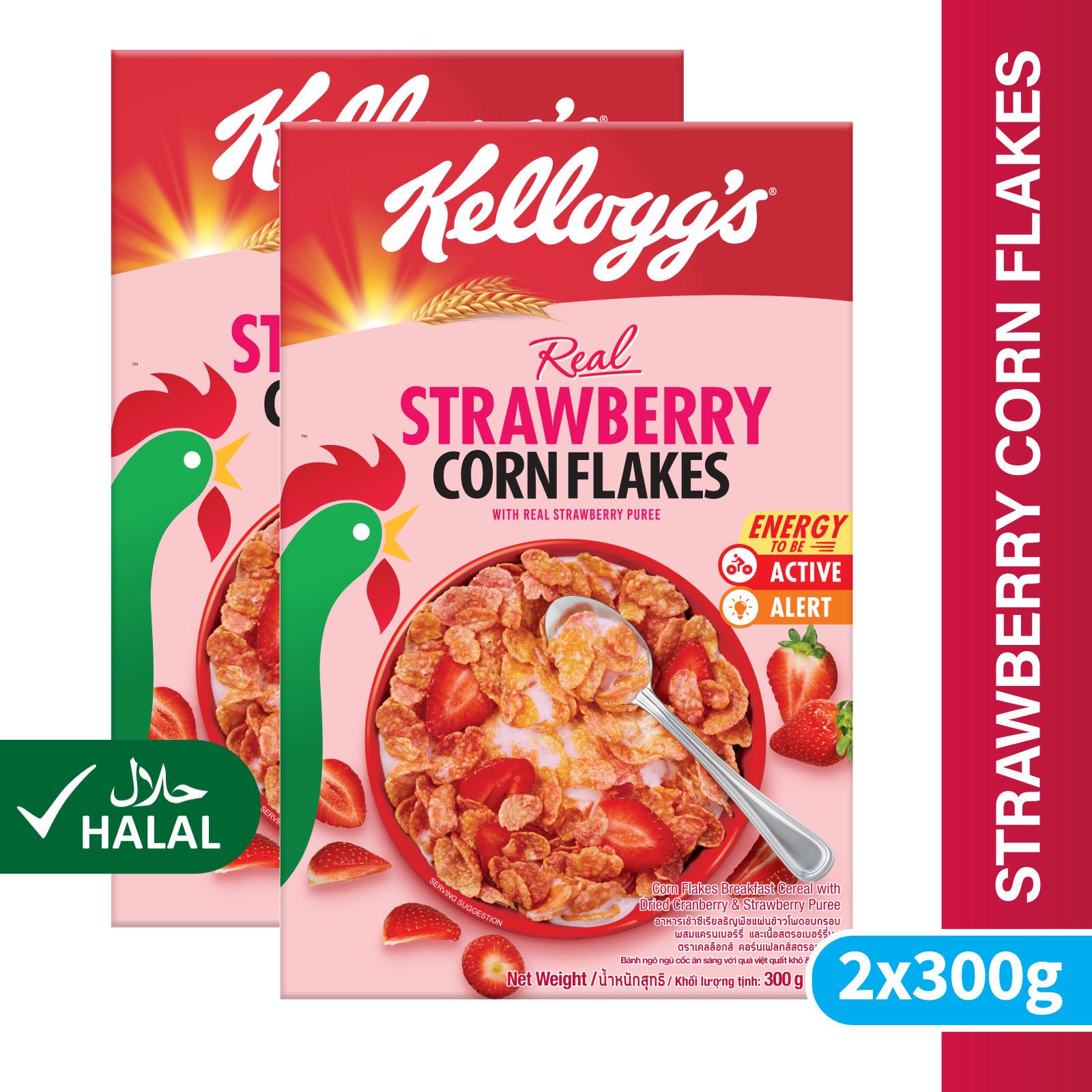 Kellogg's Strawberry Corn Flakes Cereal | BeeCost