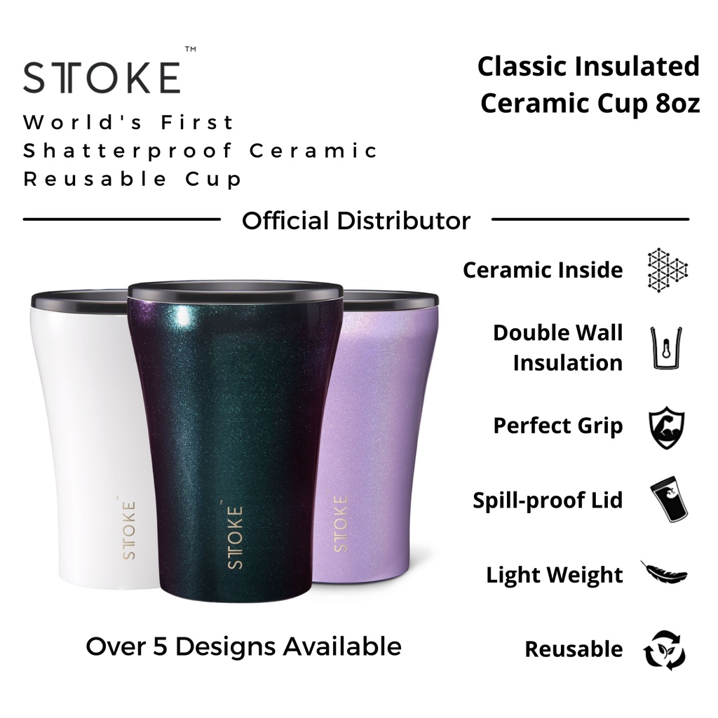 STTOKE Classic Insulated Ceramic Cup 8oz | Shopee Malaysia