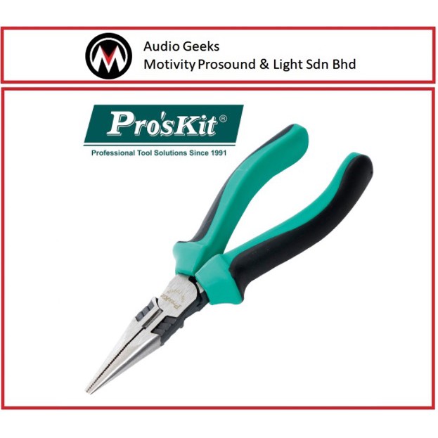 Pro'sKit 1PK-709DS Dual Color Long Nose Plier(165mm) | Shopee Malaysia