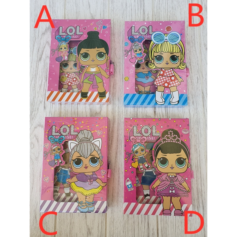 Malaysia Ready Stock/LOL Cute Note book with lock/Kids Book/Buku LOL ...