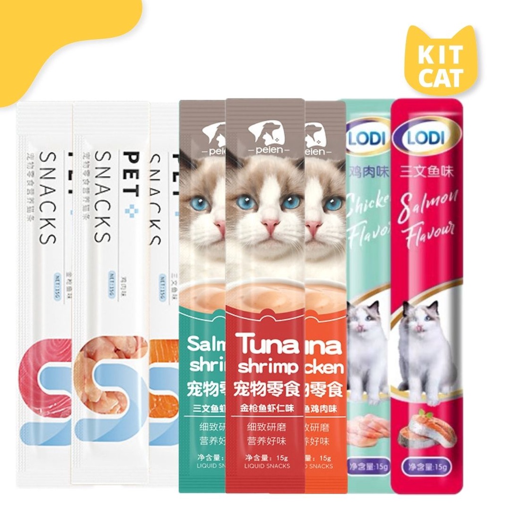 Pet/Cat Sticks/Cat Creamy Treats & Snacks/ Pet Snacks (kucing makanan ...