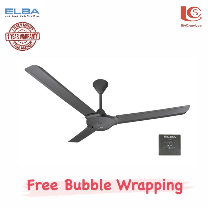 Elba 3 Blades Ceiling Fan ECF-G6012(GR) | Shopee Malaysia