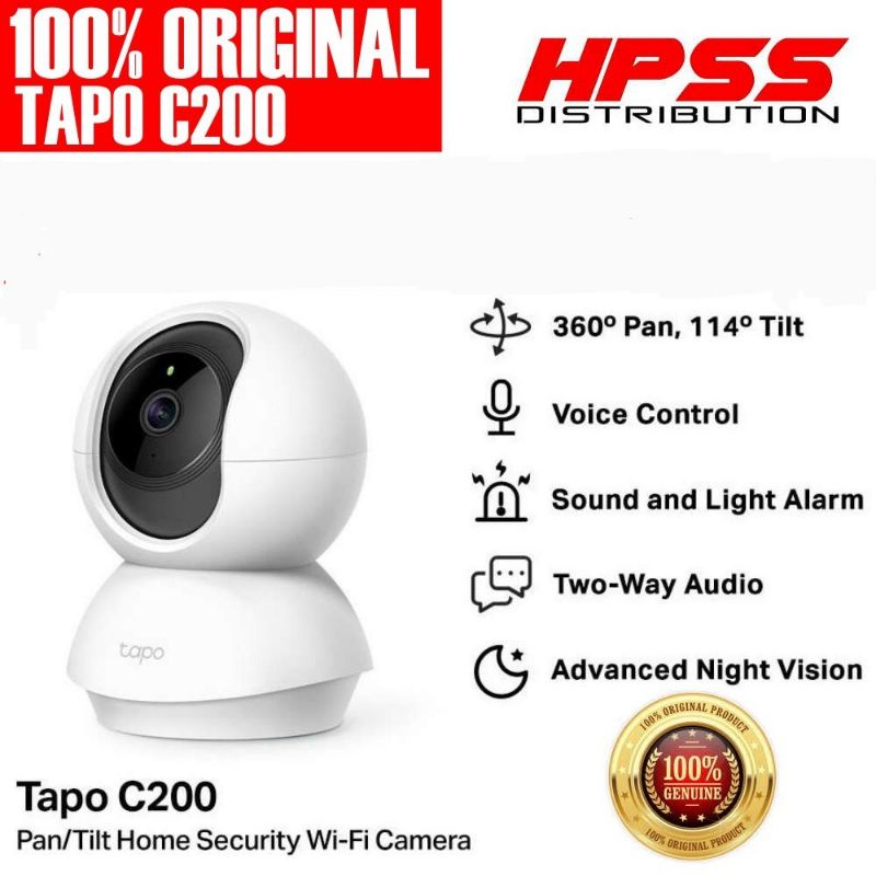 Tapo C200 C100 C310 C210 C320 1080P Full HD Pan / Tilt Wireless WiFi ...