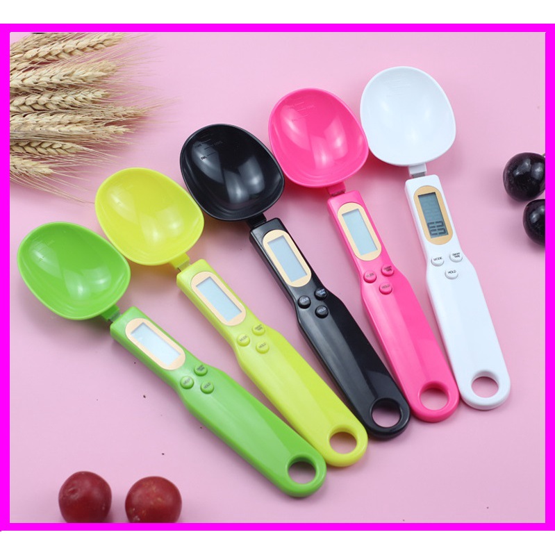 LCD Digital Kitchen Scale Electronic Cooking Food Weight Measuring Spoon 500g 0.1g Coffee Tea ...