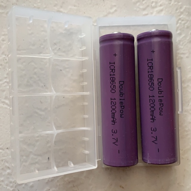 2pcs Double pow 18650 rechargeable batterry | Shopee Malaysia