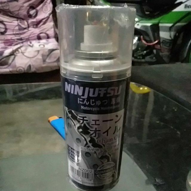SAMURAI NINJUFSU Chain Oil Chain Lube Spray Rantai 150ml (100% Original) NINJUTSU NZ002 | Shopee ...