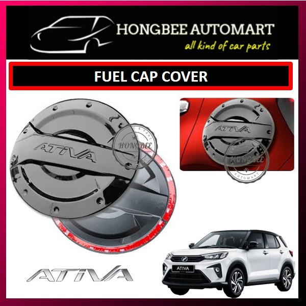 Perodua Ativa 2021 Fuel Cap Cover / Tank Cover Piano Black / Chrome ...