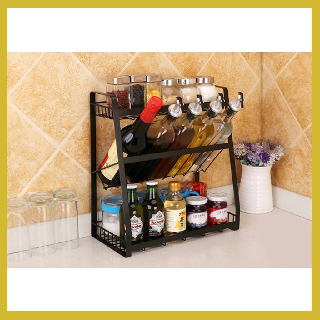 3 Layer Seasoning Rack Kitchen Rack & 3 Layer Seasoning Plastic Rack ...