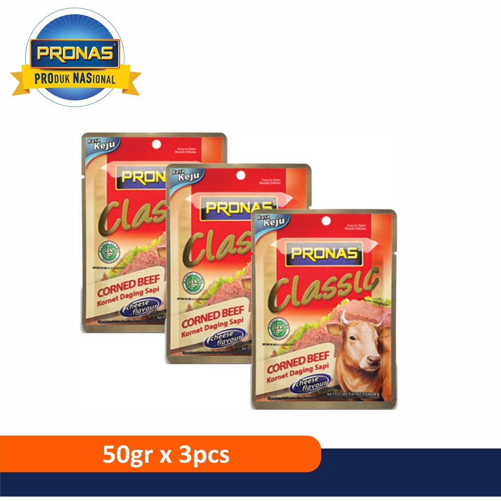 Pronas Corn Cow Sachet Cheese Flavor 50 g bundling 3 pcs | Shopee Malaysia