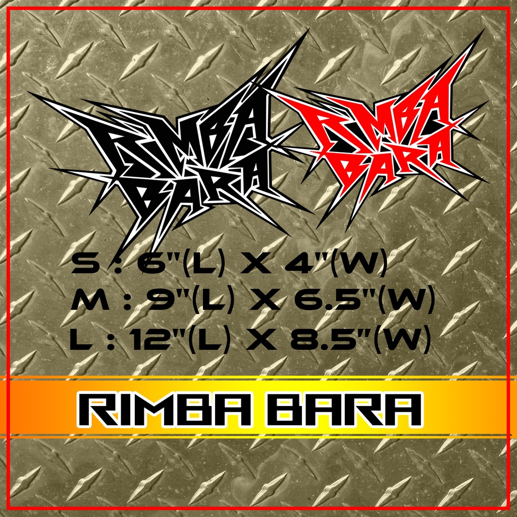 Sticker Rimba Bara / Sticker Kumpulan Rimba Bara - 2 Layer Color / 3 ...