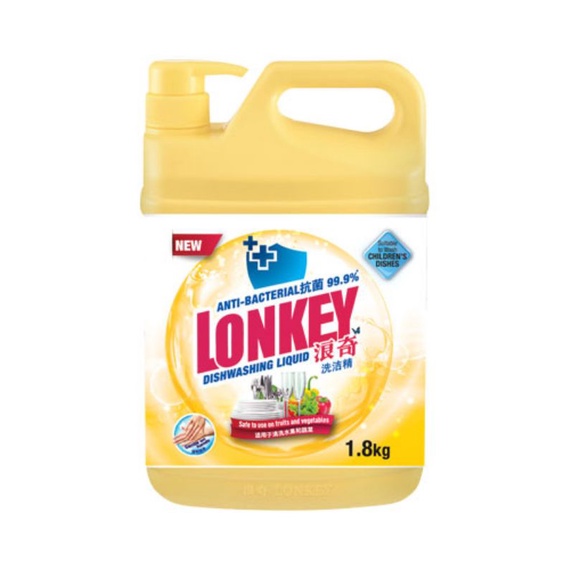 Lonkey Dishwashing Liquid Antibacterial 99.9% 1.8kg | Shopee Malaysia