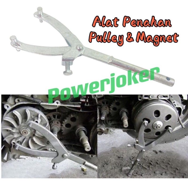 Spanner Penahan Pulley Pully Belt & Magnet Alat Penahan Pembuka Spana ...