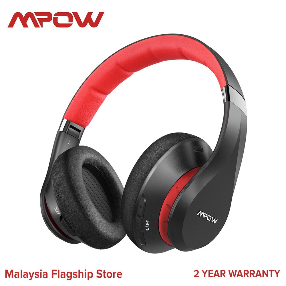 Mpow 059 Plus Active Noise Cancelling ANC Headphone Pair 2 Device ...