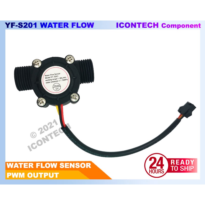 YF-S201 Hall Effect Water Flow Sensor water flow meter Water Flow ...