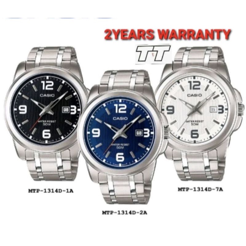 [2YEARS WARRANTY] Casio MTP-1314D Men Watches / Analog Watches MTP-1314D-1A MTP-1314D-2A MTP ...