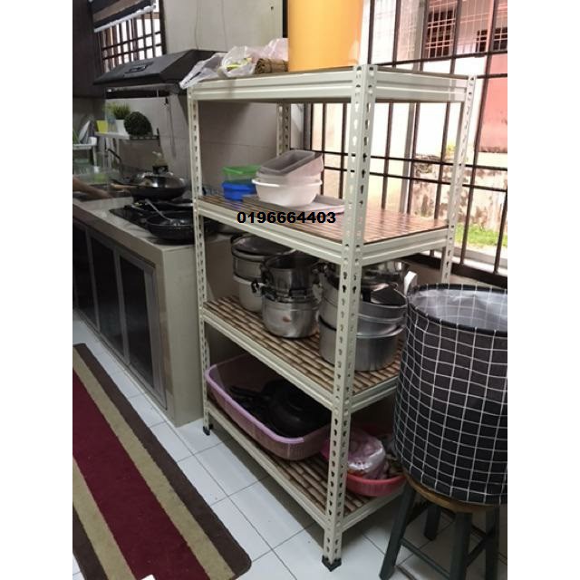 RAK BESI HEAVY DUTY 150cm x 45cm x 90cm @ BOLTLESS RACK @ SHELVING RACK ...
